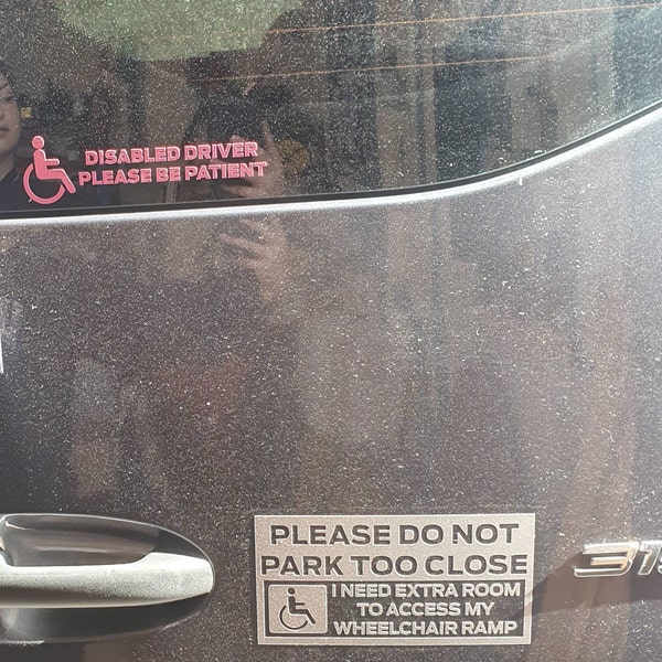 Disability Sticker | Access to Wheelchair Ramp Car Sticker | Please Do ...