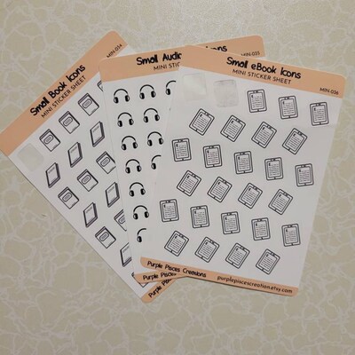 Reading Log Sticker 4.4w X 5.9h Title, Author, and Rating Columns 20 ...