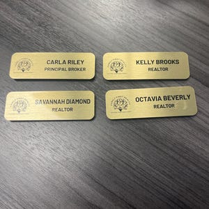 1 X 3 Metal Name Plate Metal Name Sign Picture Frame Plate Wedding Sign ...