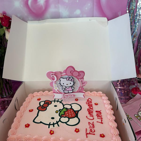 Cute Labu Monster Cake Topper - Custom Name & Age - 3D Party Decoration ...