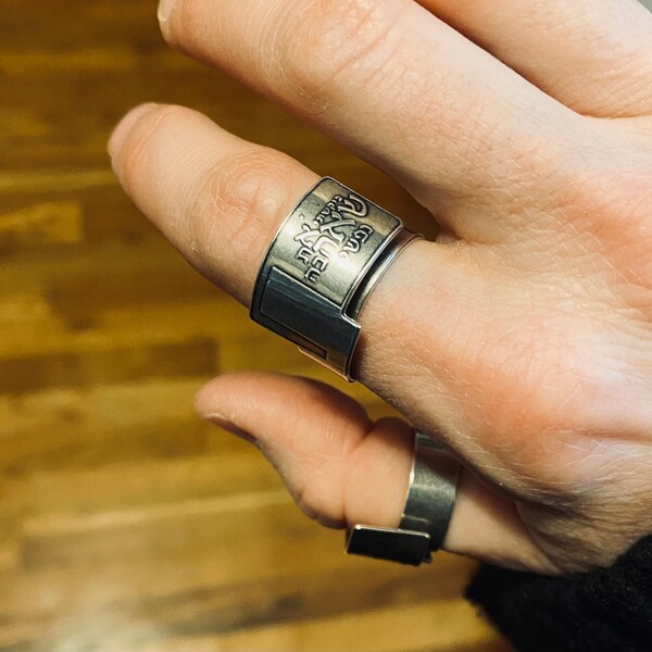 Kabbalah Ring, Prayer Ring, Hebrew Ring, Blessed Jewelry, Inspirational ...
