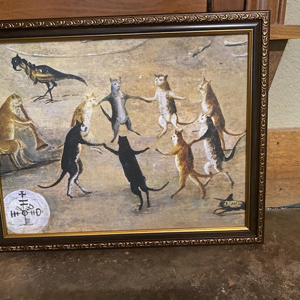 Fat Cat Crying Poster, Funny Chonk Painting Meme Wall Art, Ugly ...