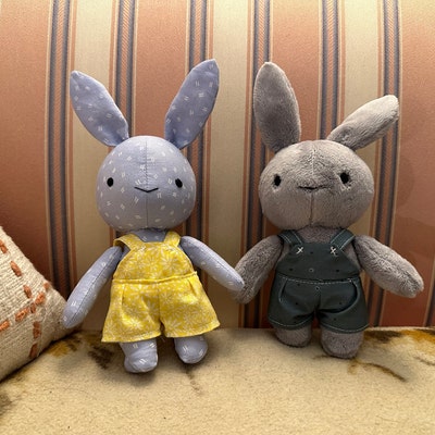 Easter Bunny Pattern, Rabbit Sewing Pattern, Stuffed Bunny Sewing ...