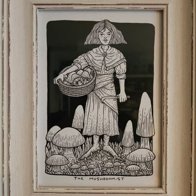 Henge Moon Circle A4 Print by Matt Willis the Folklore Box Midsummer ...