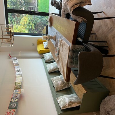 Hand Crafted Liberty Style Settle With Hooks & Storage Chest - Etsy UK