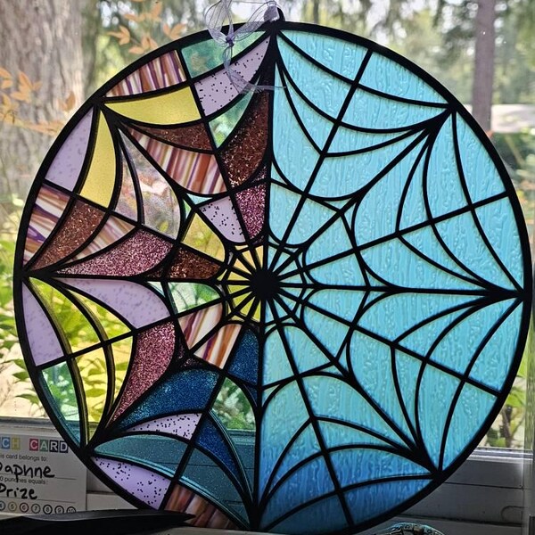 Wednesday's Window of Discovery Suncatcher / Stained Glass-like / Home ...