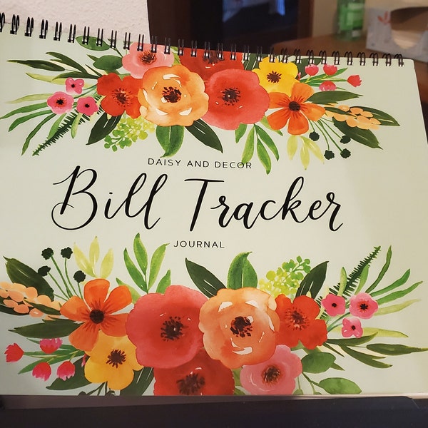 Bill Tracker Journal Pay Bills on Time Bill Tracker™ Journal Budget ...