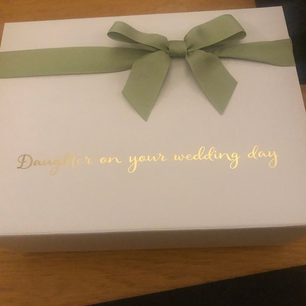 Large A4 White Gift Box Wedding Document Box Photo Box Presentation Box ...