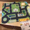 Race Track Travel Car Mat - Fold up Car Mat - Travel Toy -travel Game ...