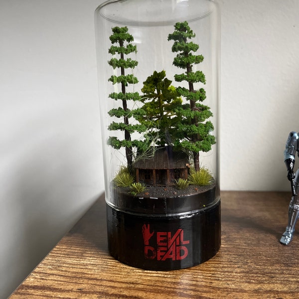 Glass Dome LED - Cabin in the Wood Diorama - Inspired Form Evil Dead ...