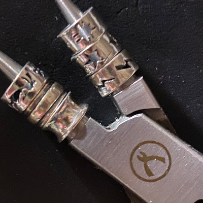 Big Hole Sterling Silver Spacer Beads Granulated Edges9mm X - Etsy