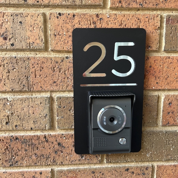 Rustic Floating House Numbers Modern Rust Effect High Letter Sign for ...