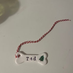 Dog Bone Personalised Clay Decorations Pets Personalised - Etsy