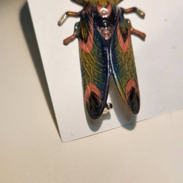 Cicada Pin - Copper Cicada Brooch - Brood X Cicada Jewelry - Brood X ...