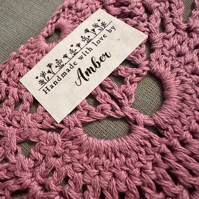 Fabric Sewing Labels, 40x Sew-on, or 16x,fold-over, Iron-on, Cotton, to ...