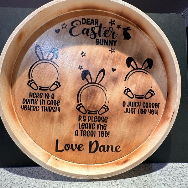Easter Bunny Tray Svg, Easter Svg, Carrot Plate Svg, Dear Easter Cookie ...