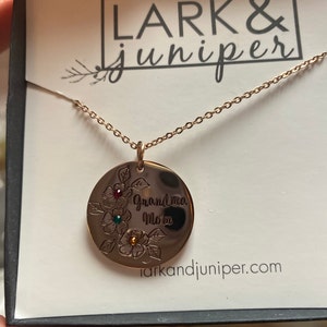 Periodic Table Element Necklace Hand Stamped Jewelry | Etsy