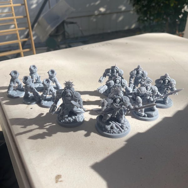 Silver Wardens Character Models | Wargaming Proxies - Etsy