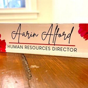 Office Desk Name Plate Personalized, Custom Name Plates for Desk ...