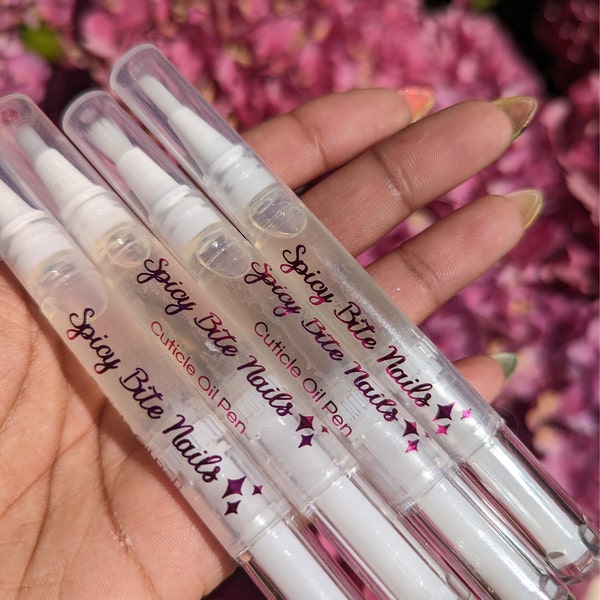 Custom Clear Foil Cuticle Oil Pen Labels - Etsy