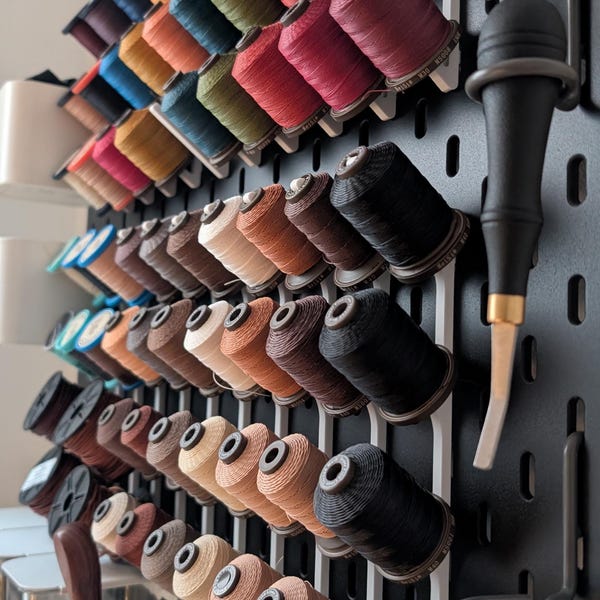 Skadis or Uppspel Pegboard Thread Spool Holder 500m/1000m - Sewing ...