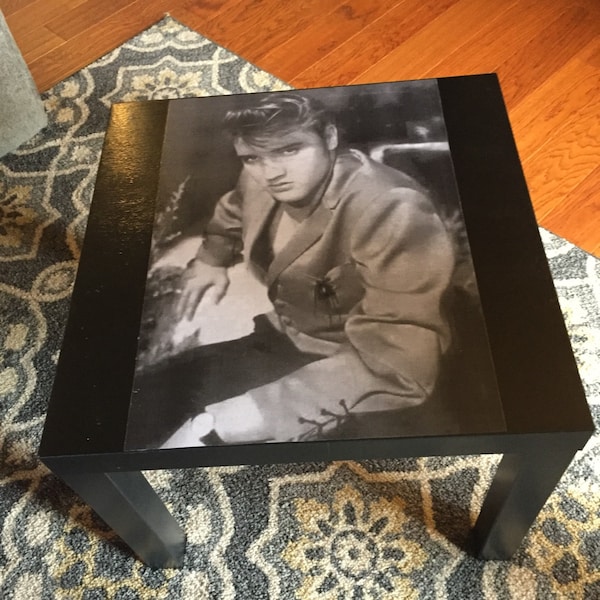 Sugar Coated Custom Made Elvis Presley Side End Table! Gorgeous! Great ...