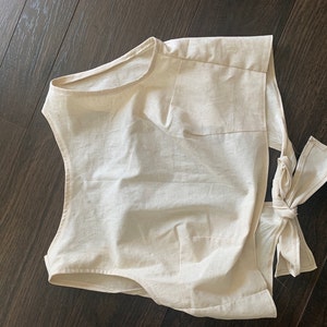 Tie Back Top Sewing Pattern Crop Top Pattern Open Back Sewing Pattern ...