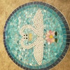 100 Iridescent Tiles, Tiny Round Tiles, Round Glass Mosaic Tiles ...