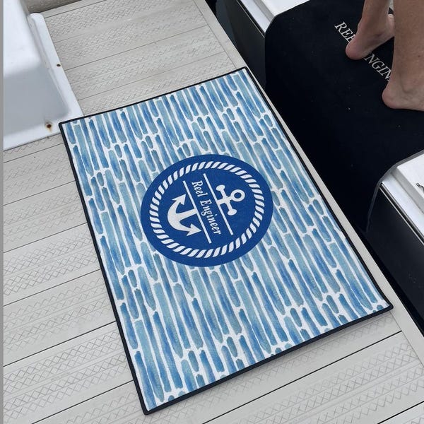Custom Boarding Mat Personalized Welcome Mat Boat Gifts Ideas Nautical ...