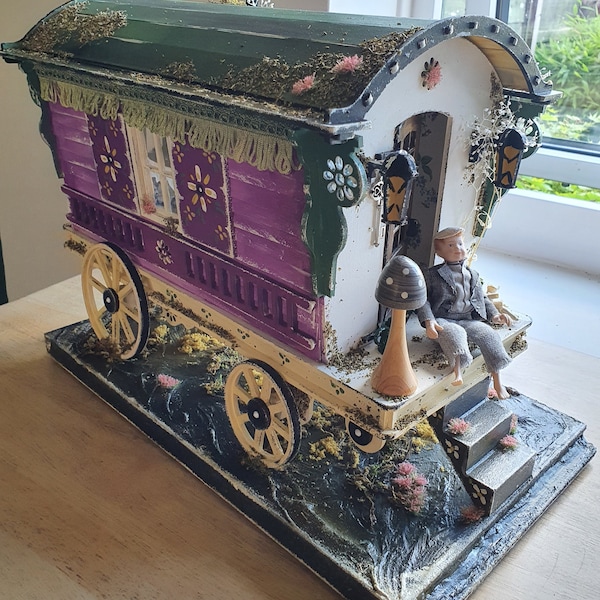 3D DIY MDF Model Kit Large Gypsy Caravan (vardo) - Scale Approx 1:12 - Etsy