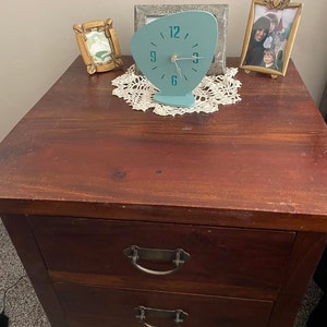 1950's 60's Style Atomic Era Sunburst Clock, Handmade, Mid-century ...