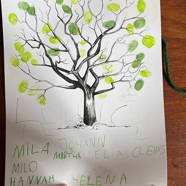 Fingerprint Tree, Printable Instant Download, Anniversary, Guest Book ...