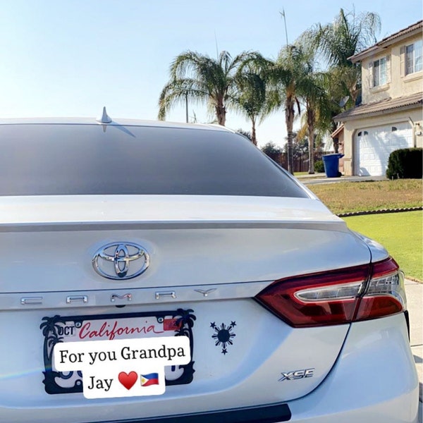 Philippines Flag Decal, Sun Sticker, Filipino Pinoy Pride, Car Window ...