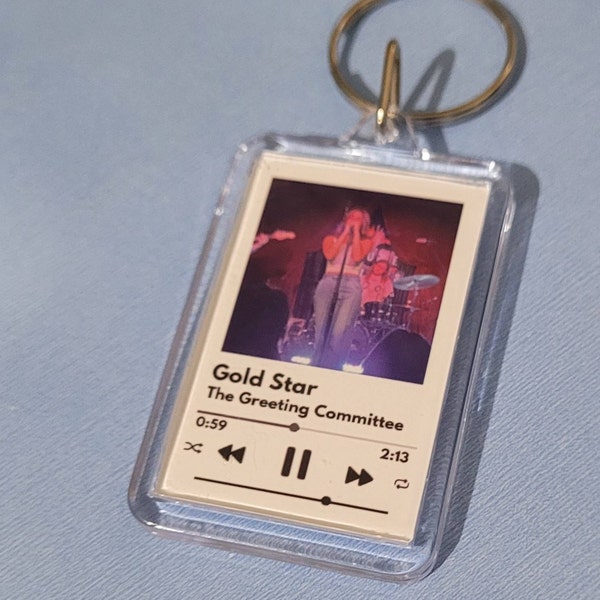 Custom Music Album Keychain • Song Plaque Keychain • Spotify Keychain ...