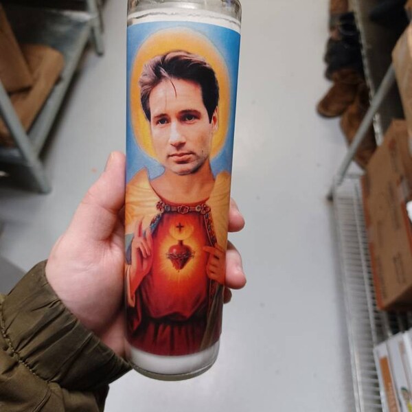 X Files Prayer Candle, Mulder Prayer Candle, Scully Religious Candle ...