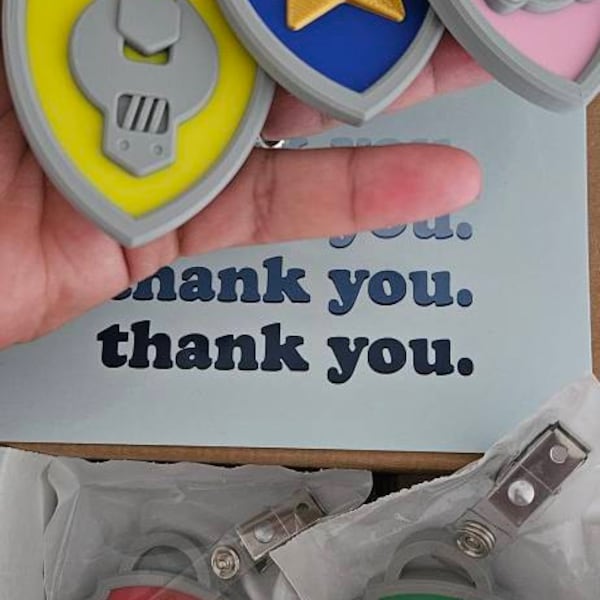 Patrol Badges | Dog Cartoon Badges | Birthday Cake Topper | Paw Badge ...