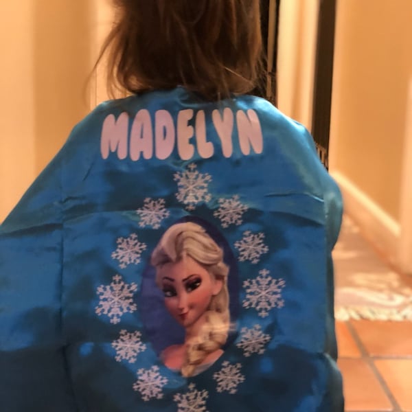 Ready to Ship! PERSONALIZED Kids Frozen Pink Elsa / Anna or Blue Elsa ...