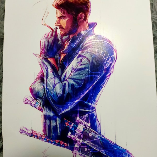 Final Fantasy XVI Cid- Limited Edition Fine Art Sketch Print -FFXVI ...