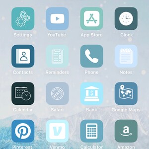 52 Ios 14 Icons App Covers, Ios 14 Icons, Aesthetic Iphone, DIGITAL ...
