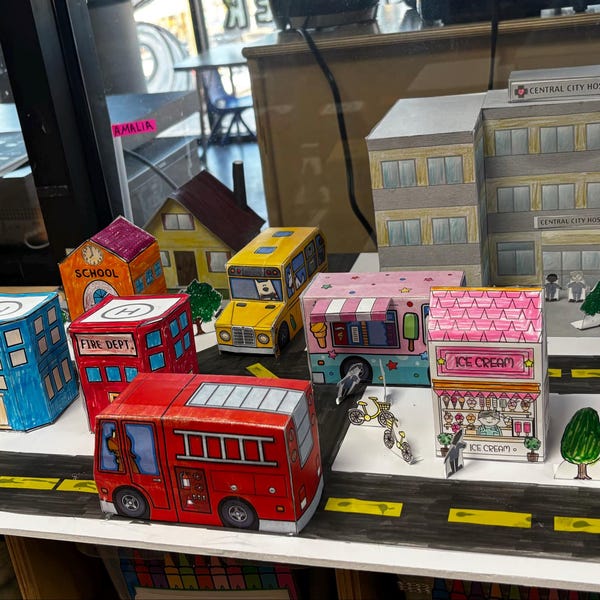 Printable Paper City Craft Sheets - DIY Urban Landscape Templates for ...