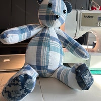 Simplicity A2115 Pattern Memory Bear Pattern Plush Sewing Pattern Memorial Bear Teddy Bear ...