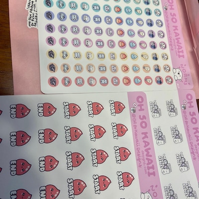 Kawaii Blood Drop Stickers Blood Drop Planner Stickers - Etsy