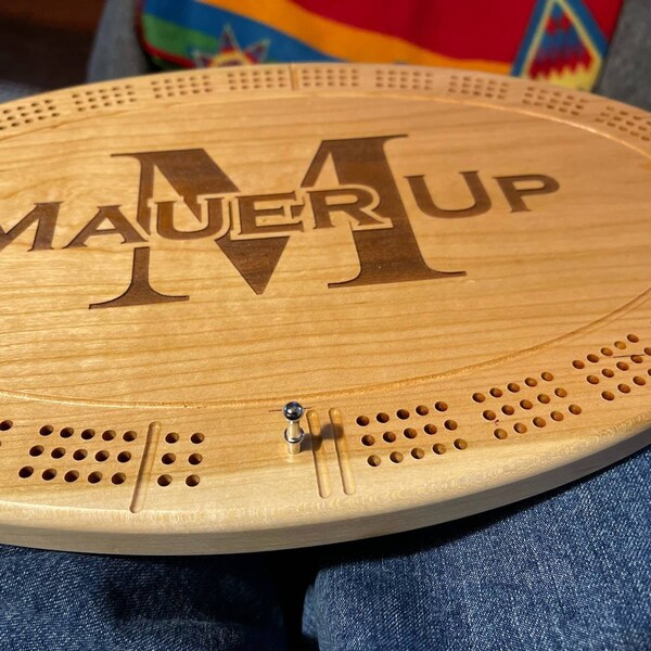 Personalized Cribbage Board, Custom Cribbage Board, Couples Gift ...