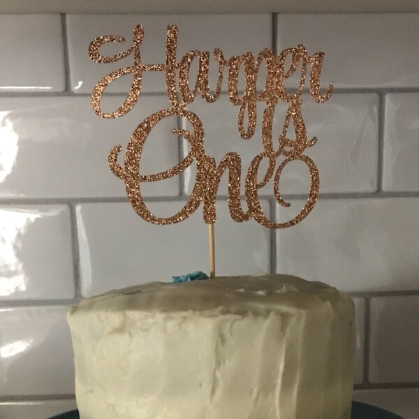 Personalized One Cake Topper, First Birthday Cake Topper, One Cake ...