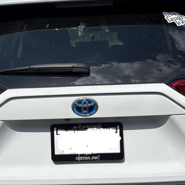 Probably Late for Something Vintage Simplistic Gen Z Meme License Plate ...