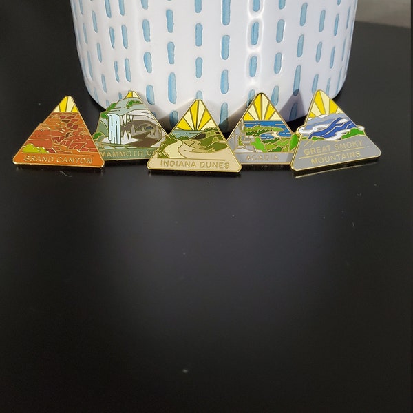National Park Enamel Pin Sets | National Park Lapel Pin Collection ...