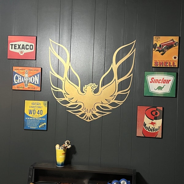 Firebird Metal Wall Art | Firebird Sign | Classic Firebird Garage Decor ...
