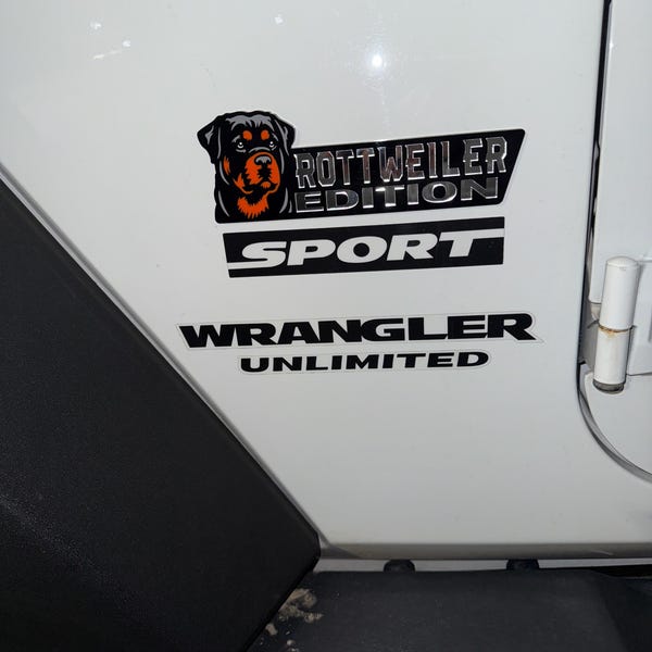 Pittie Edition Car Badge, Black and White - Etsy