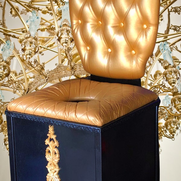Gold Metallic Champion Diamond Quilted Faux Vinyl Foam Backed Fabric ...