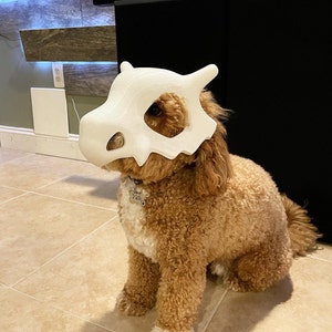 Cubone Dog Mask / Dinosaur Mask / Dog Costume / Funny Dog Gift / 3D ...